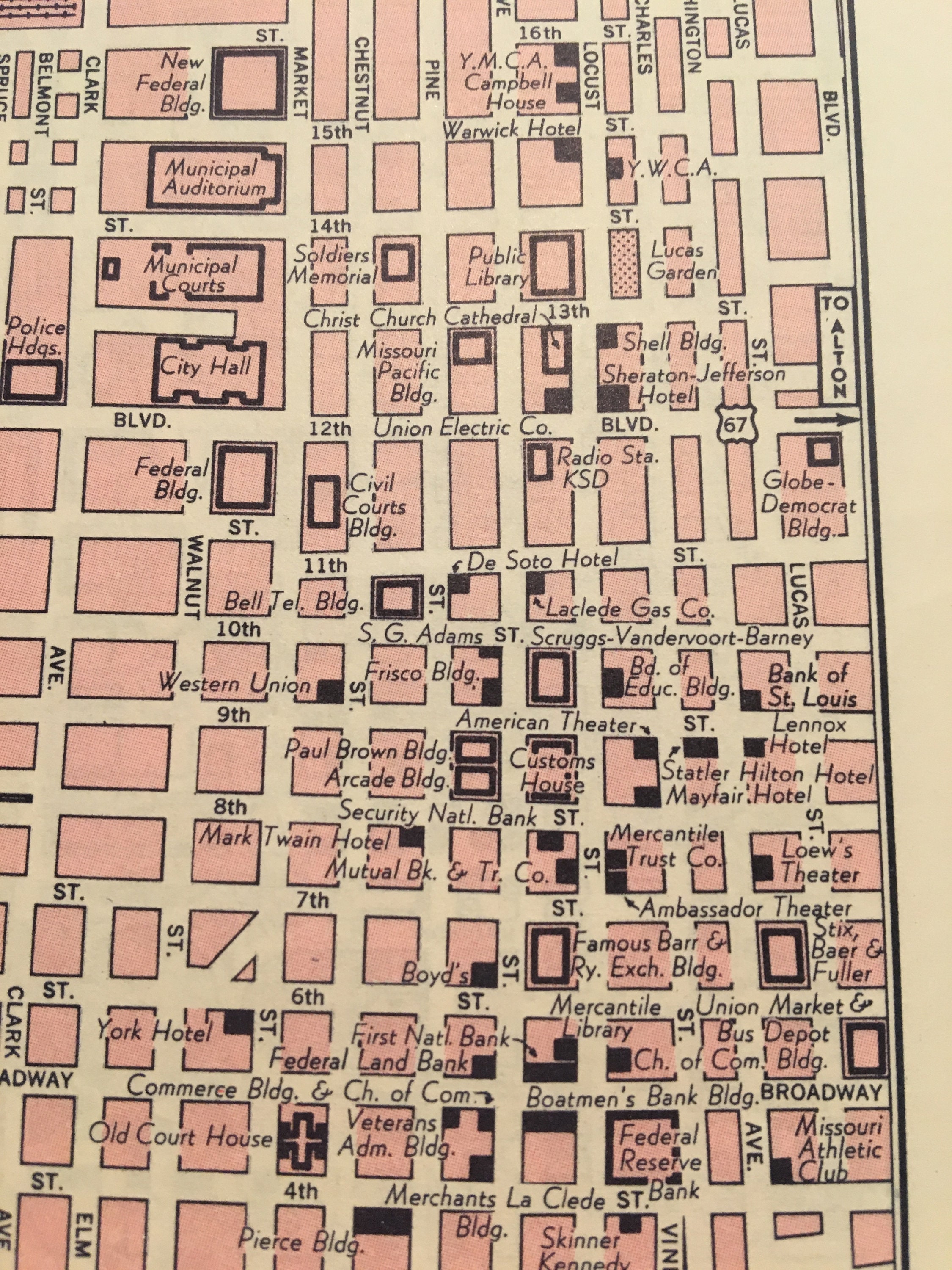 1960s St. Louis City Map Vintage Atlas - Etsy