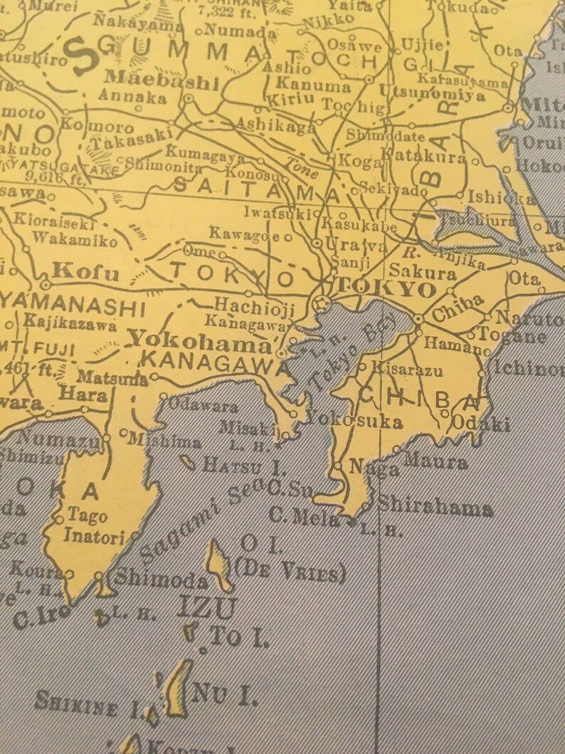 1940s Japan Vintage Map Rand Mcnally World Atlas 1942 - Etsy