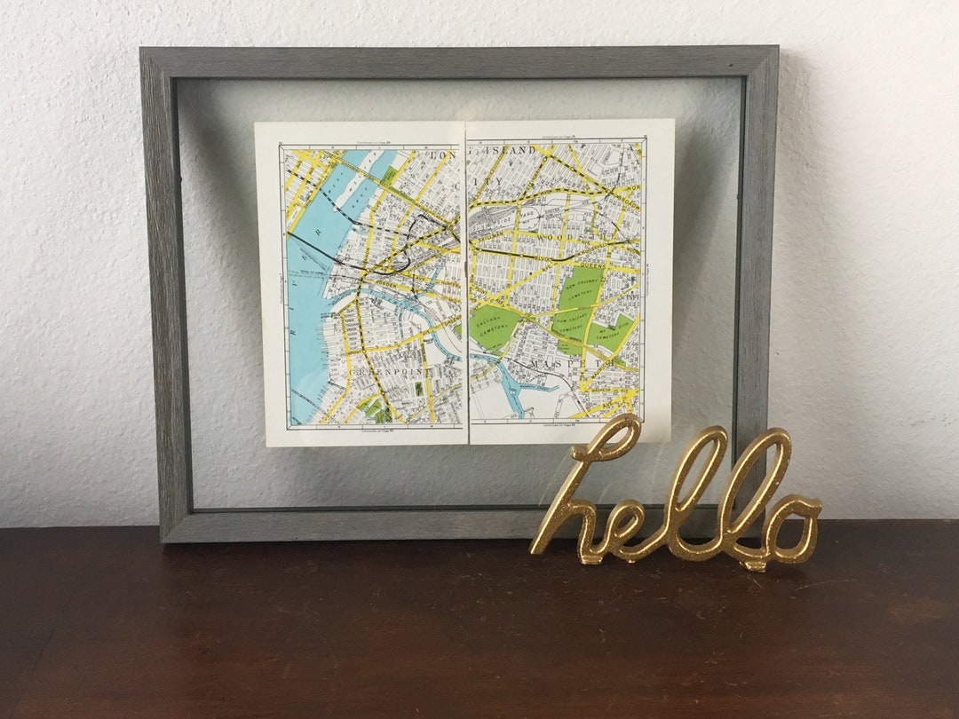 1950’s Brooklyn & Queens- New York Vintage Map - Etsy