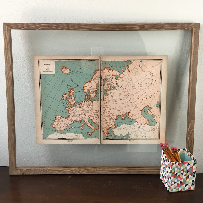 1930 Map of Europe - Etsy