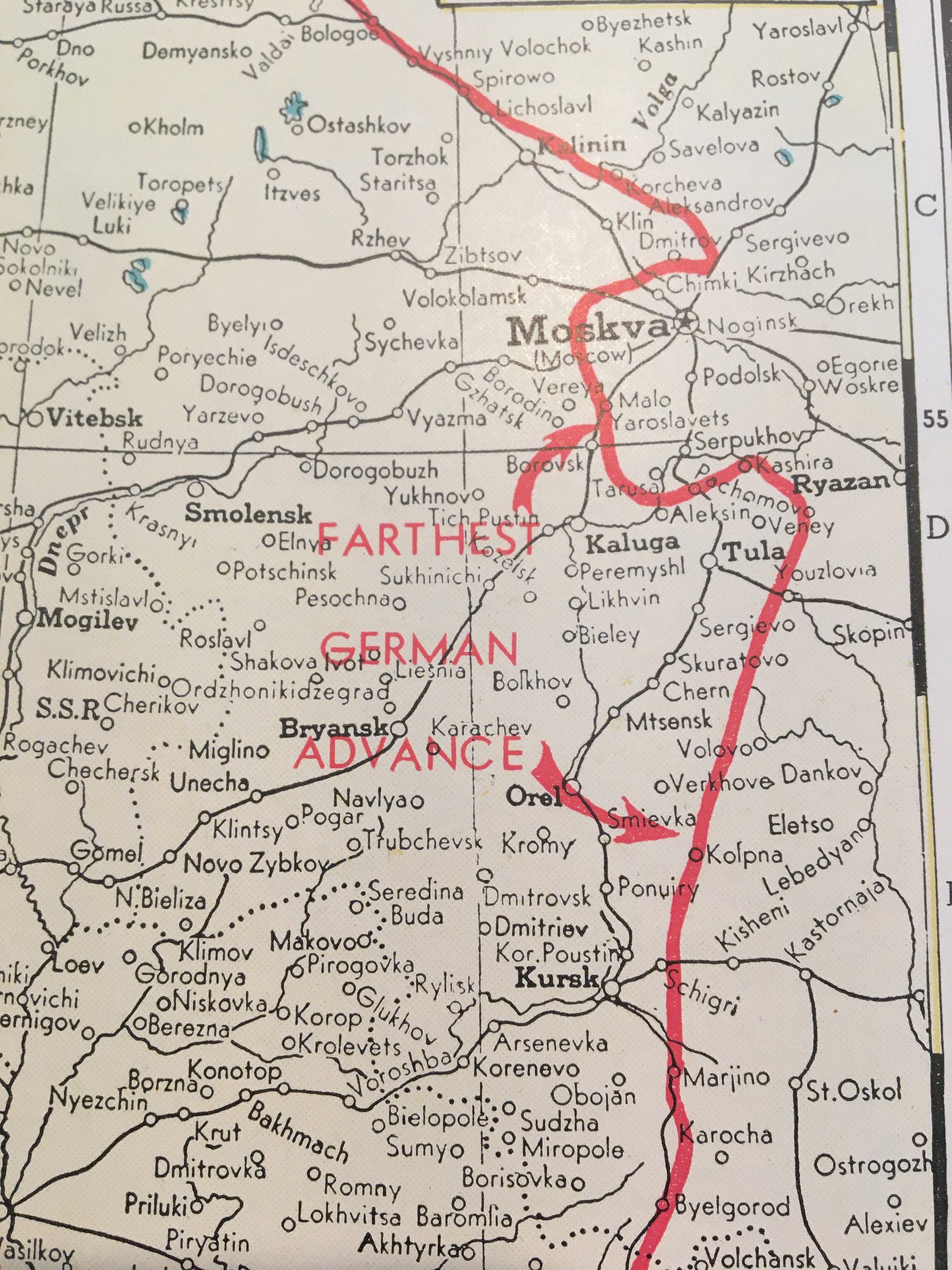 1940s Germany USSR WWII Map Vintage Atlas - Etsy