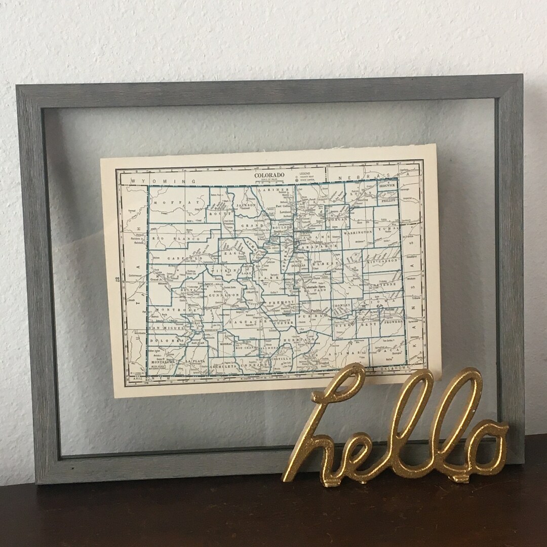 1930’s Colorado- Vintage Atlas - Etsy
