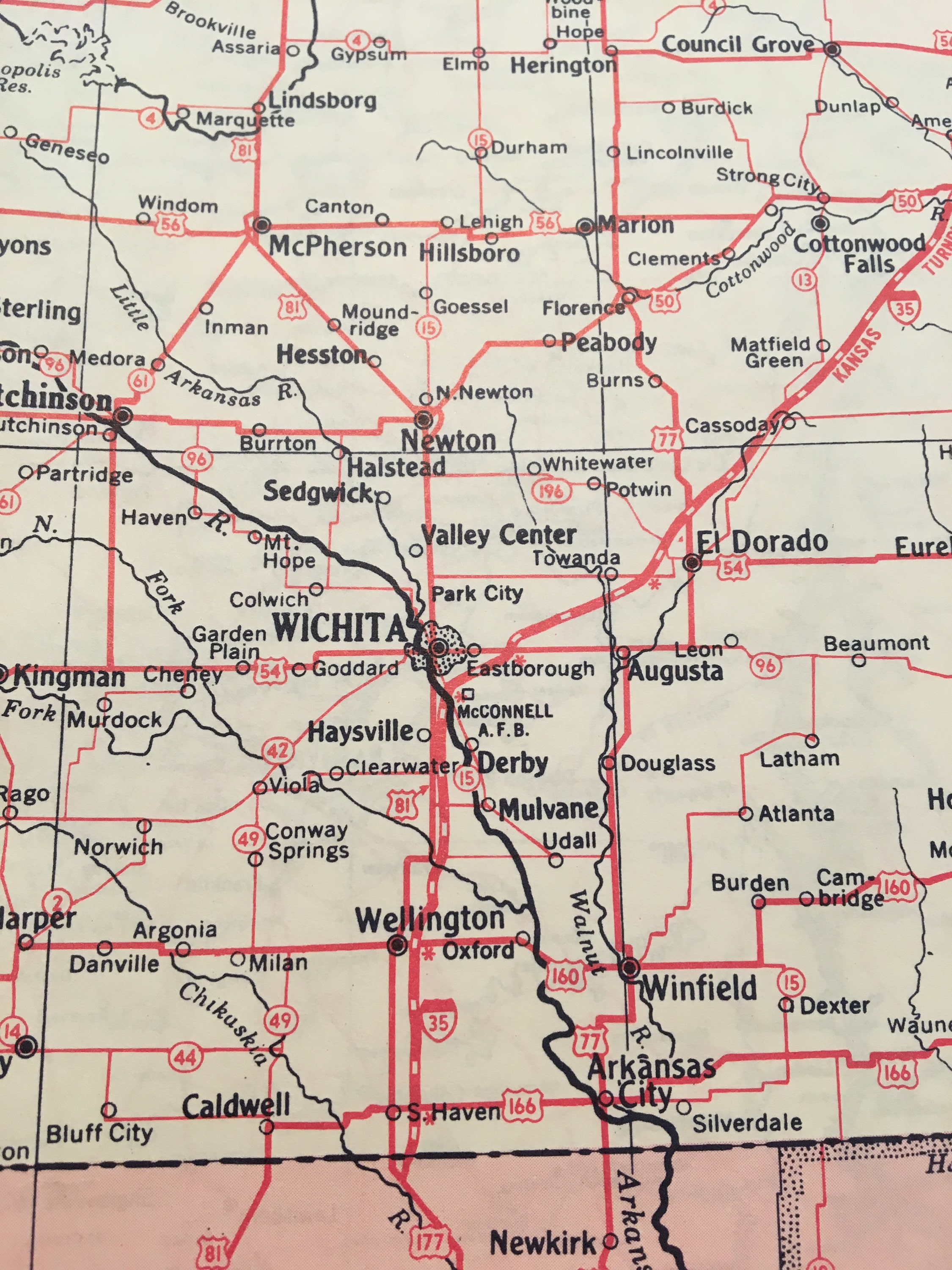 1960s Kansas State Map Vintage Atlas - Etsy UK