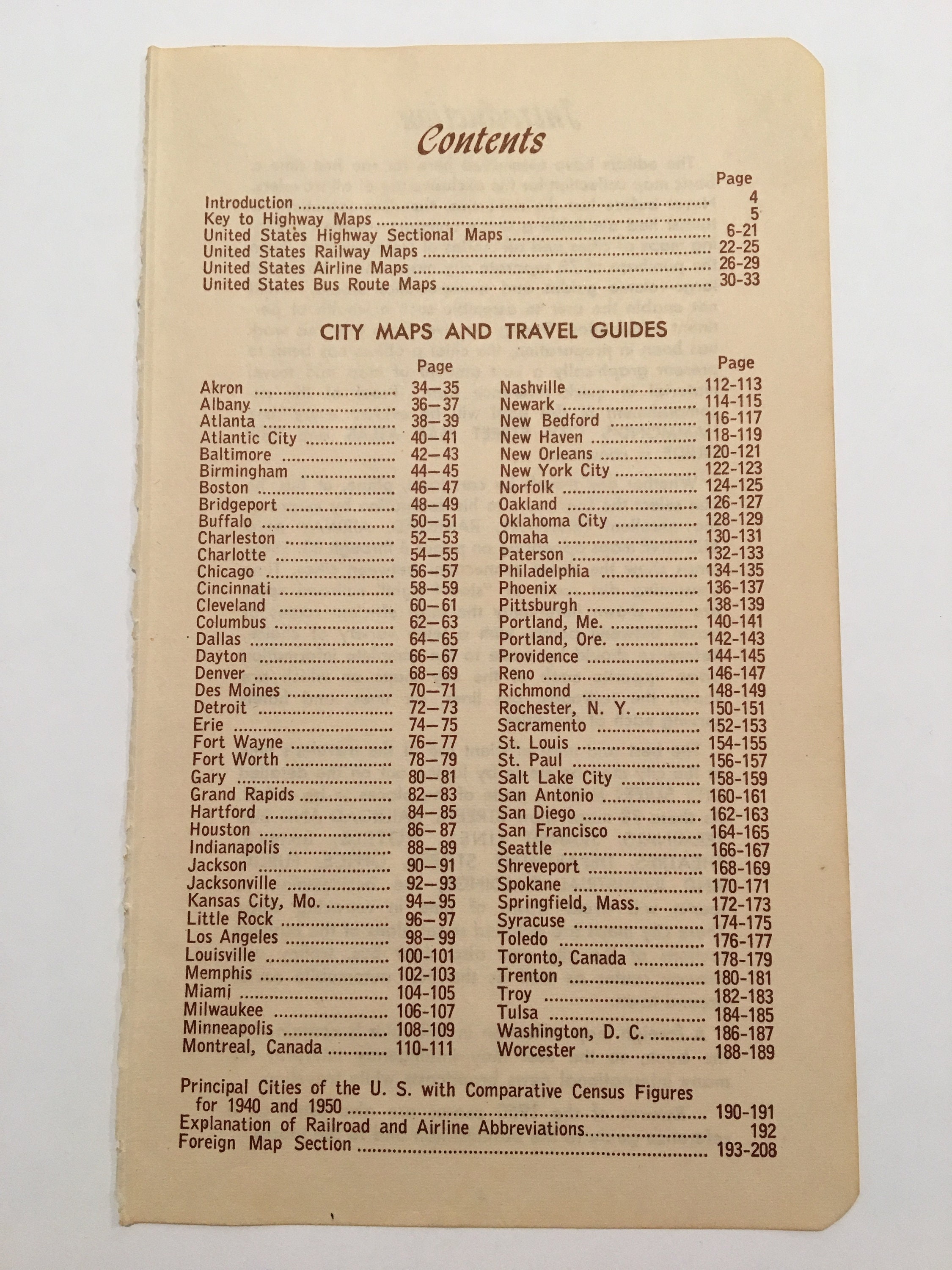 1950’s Seattle Vintage Map- City Road Atlas - Etsy