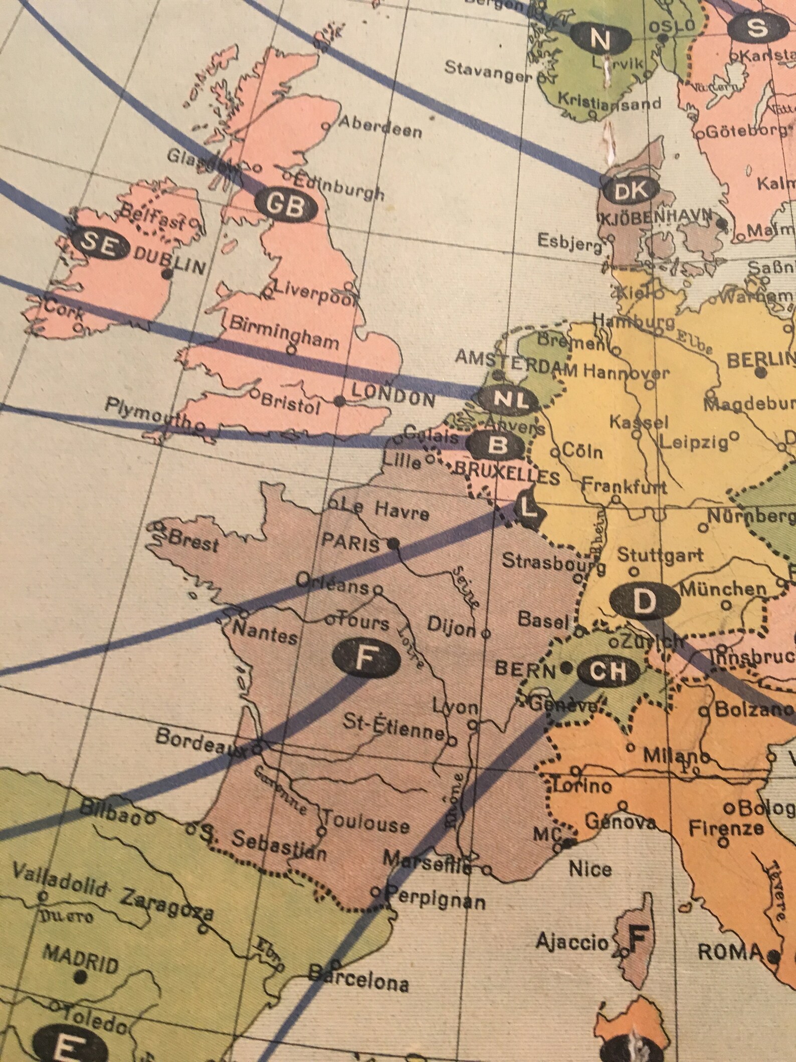 1930s map of europe