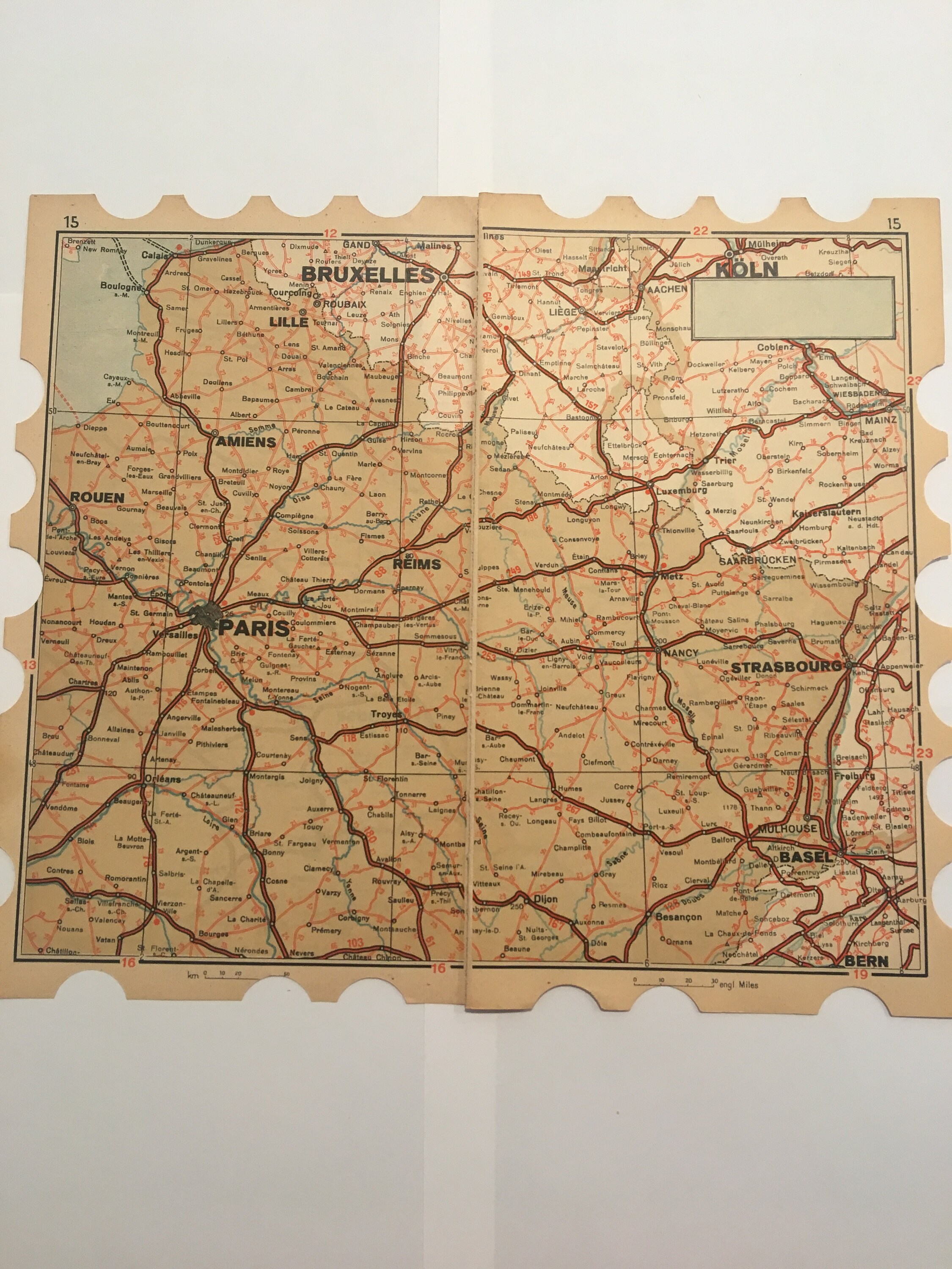 1930s France Map- European Road Atlas - Etsy