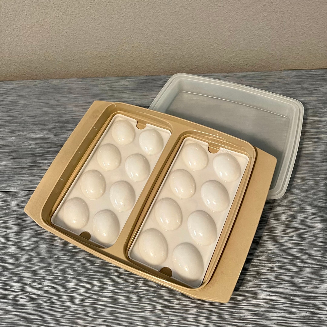 Vintage Tupperware Deviled Egg Dish and Carrier - Etsy