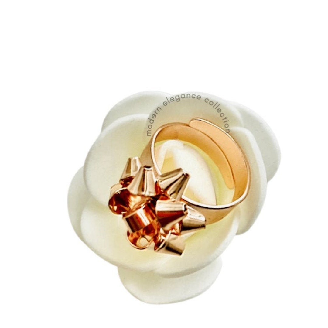 Rose Gold Gift Bow Ring for Birthday Anniversary Valentines - Etsy