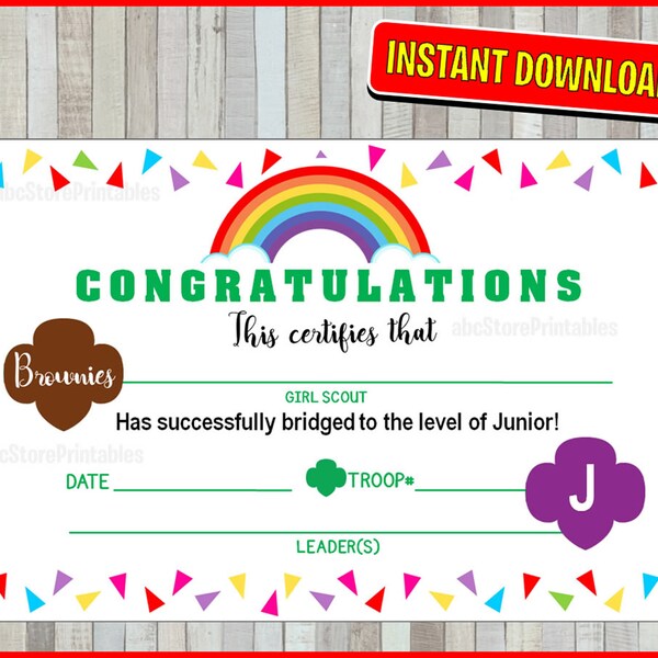 Junior Bridging Certificate - Etsy