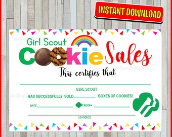 Cookie Certificate | Etsy