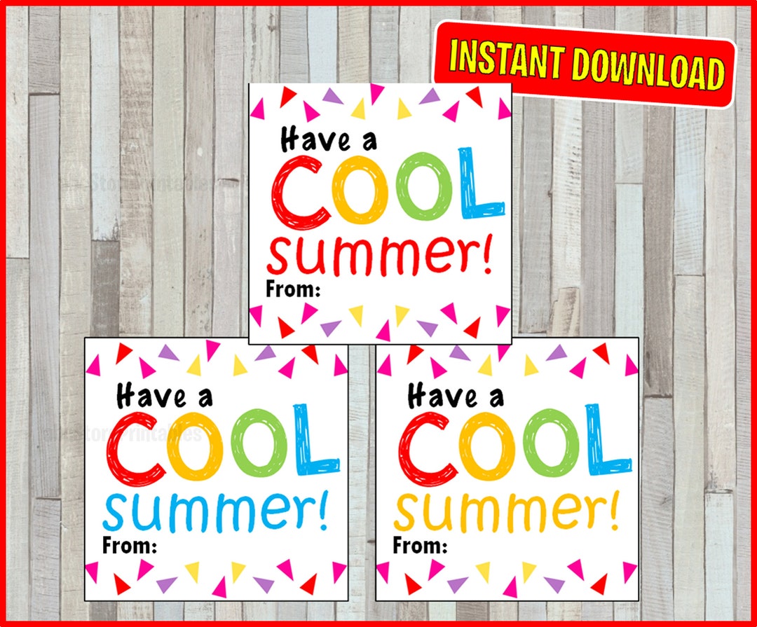 Have a COOL Summer Card End of the School Year Card - Etsy