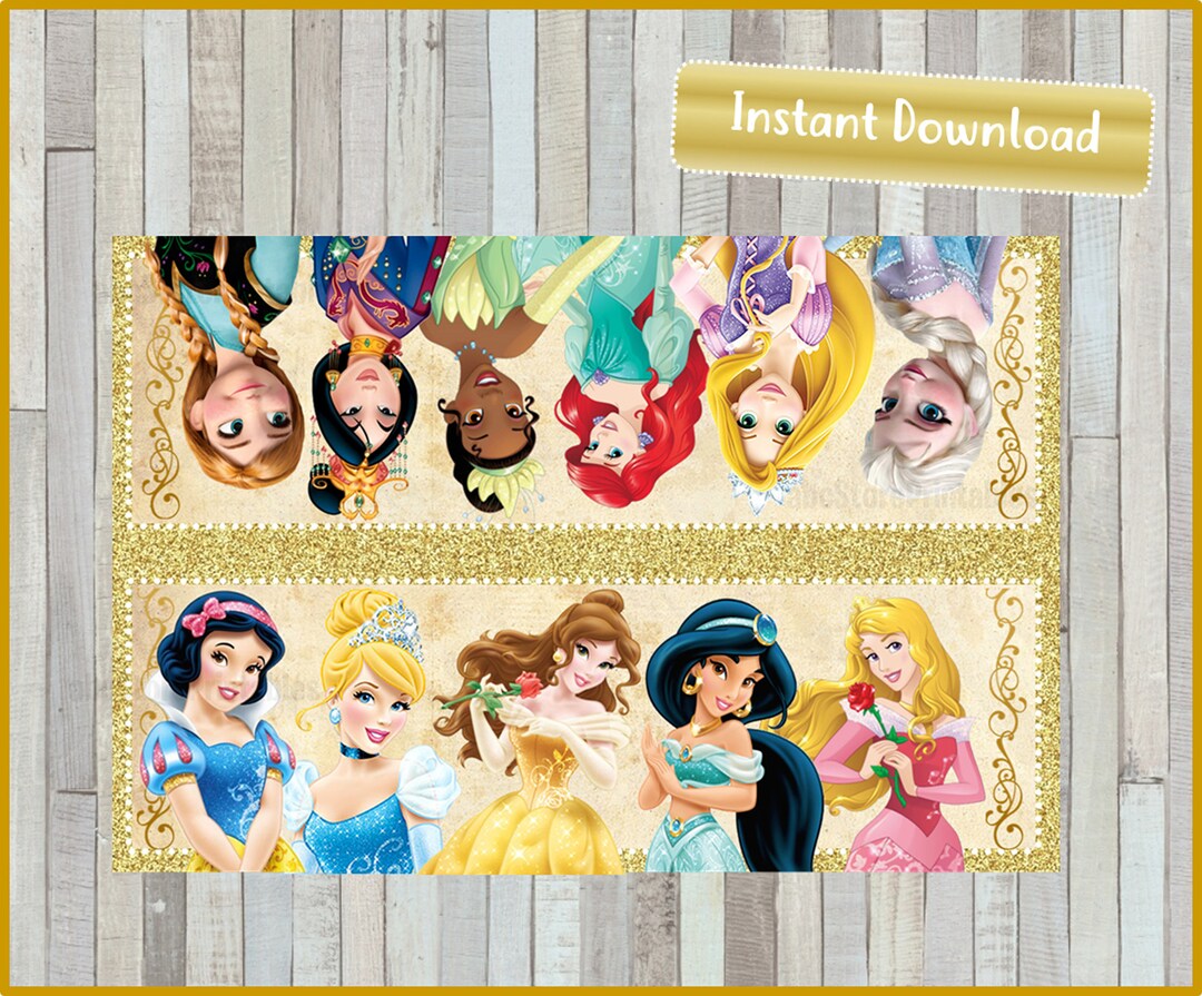Princess Bag Toppers, Printable Princess Birthday Treat Bag Toppers ...