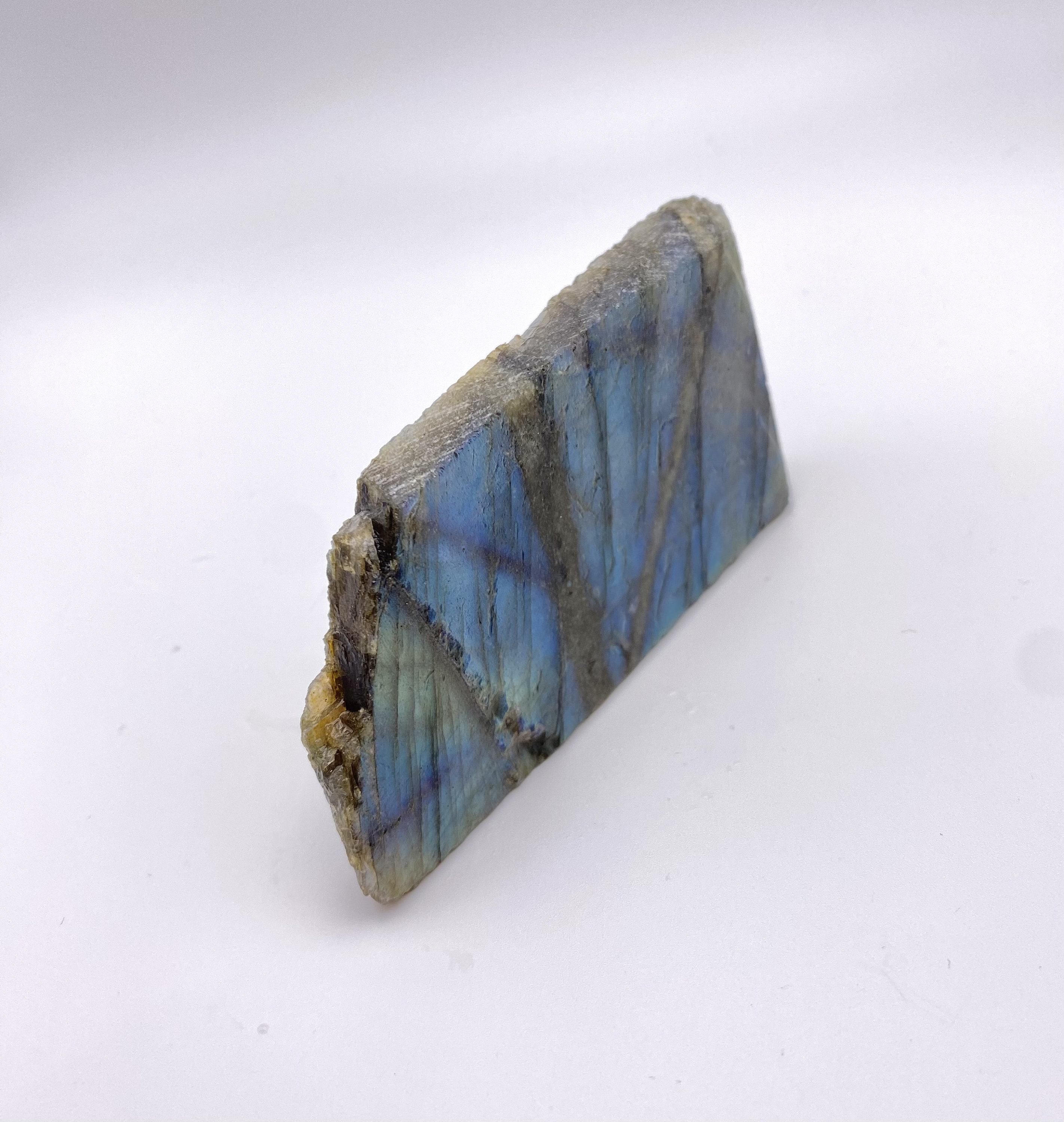 Raw Unpolished Labradorite Feldspar Slab, Natural Labradorite Lapidary ...