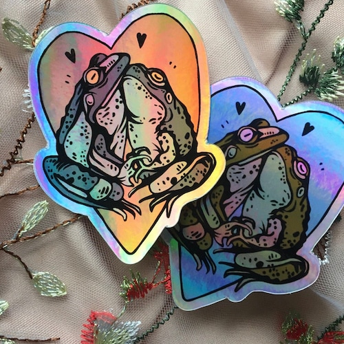 Magic Frogs Stickers Pack of 5 Frog Lover Sticker Set - Etsy