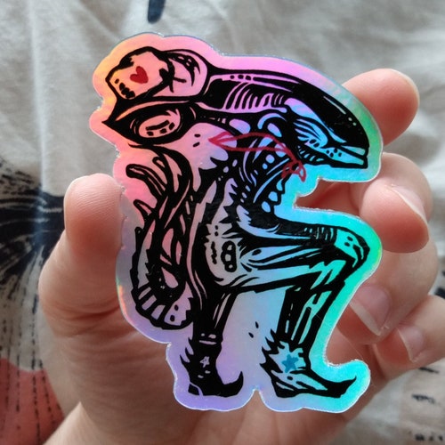 Xenomorph Sticker Pack Alien Pet Stickers Brainblips - Etsy UK