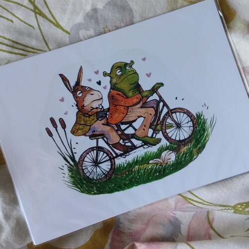 Shrek and Donkey X Frog and Toad Magnet - Etsy