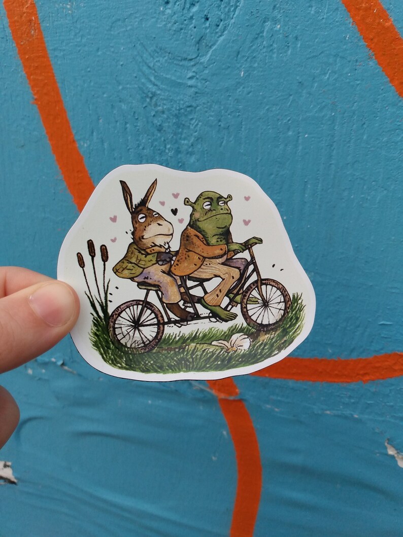 Shrek and Donkey X Frog and Toad Magnet - Etsy