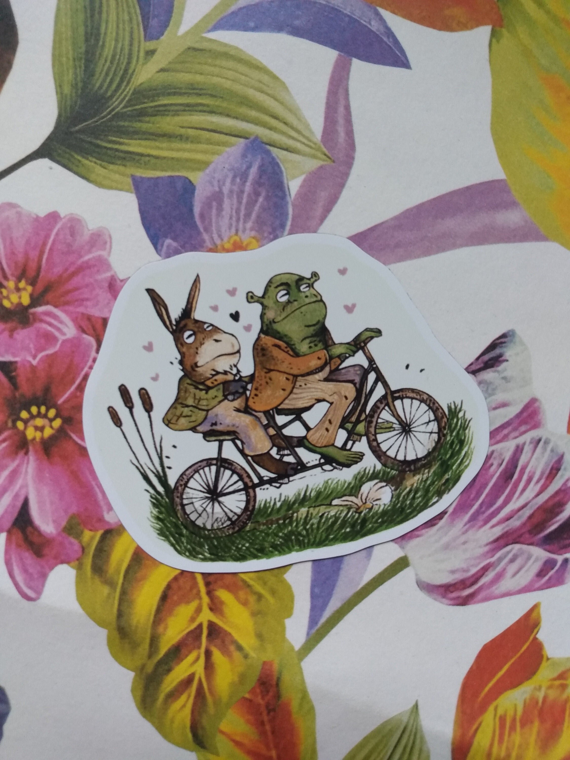 Shrek and Donkey X Frog and Toad Magnet - Etsy