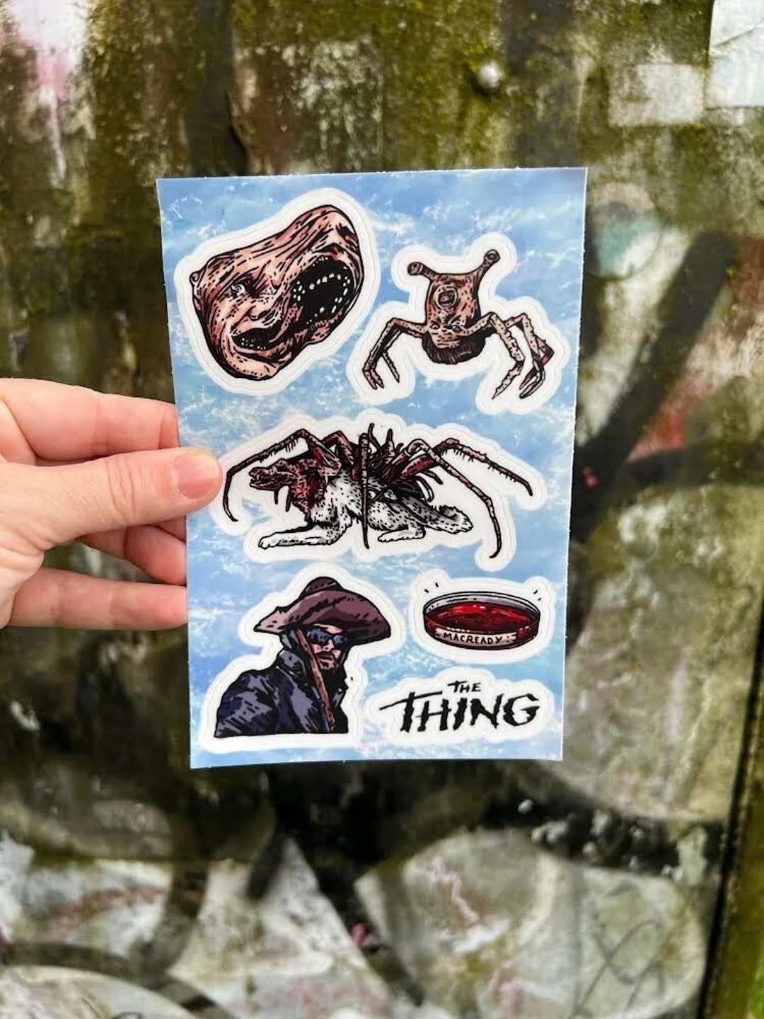 The Thing Vinyl Sticker Sheet - Etsy