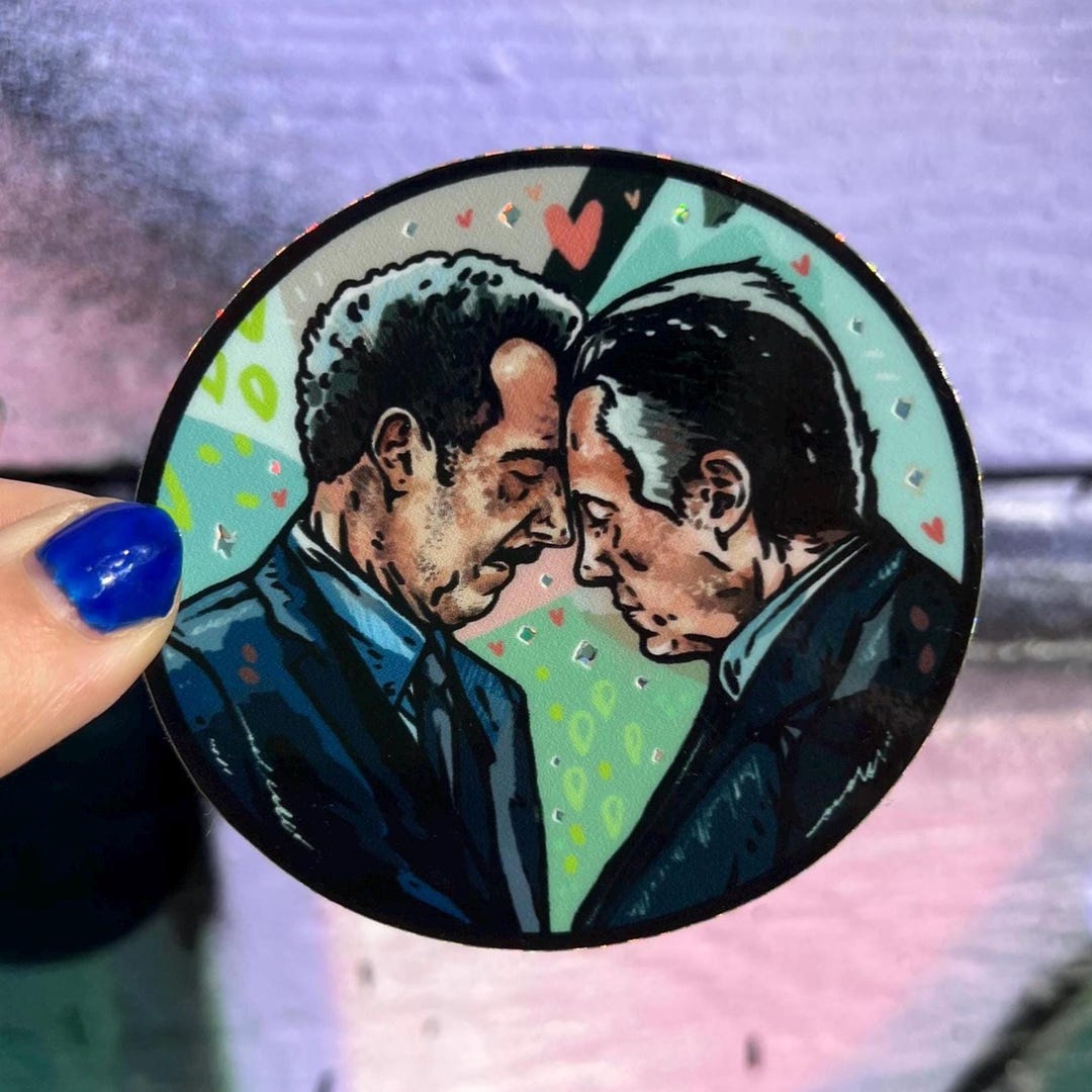 Severance Burt and Irving Vinyl Stickers With Glitter - Etsy
