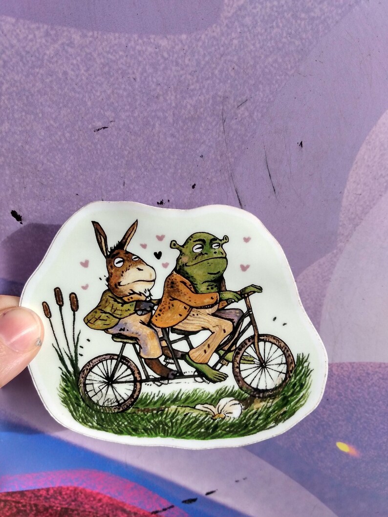 Shrek and Donkey X Frog and Toad Magnet - Etsy