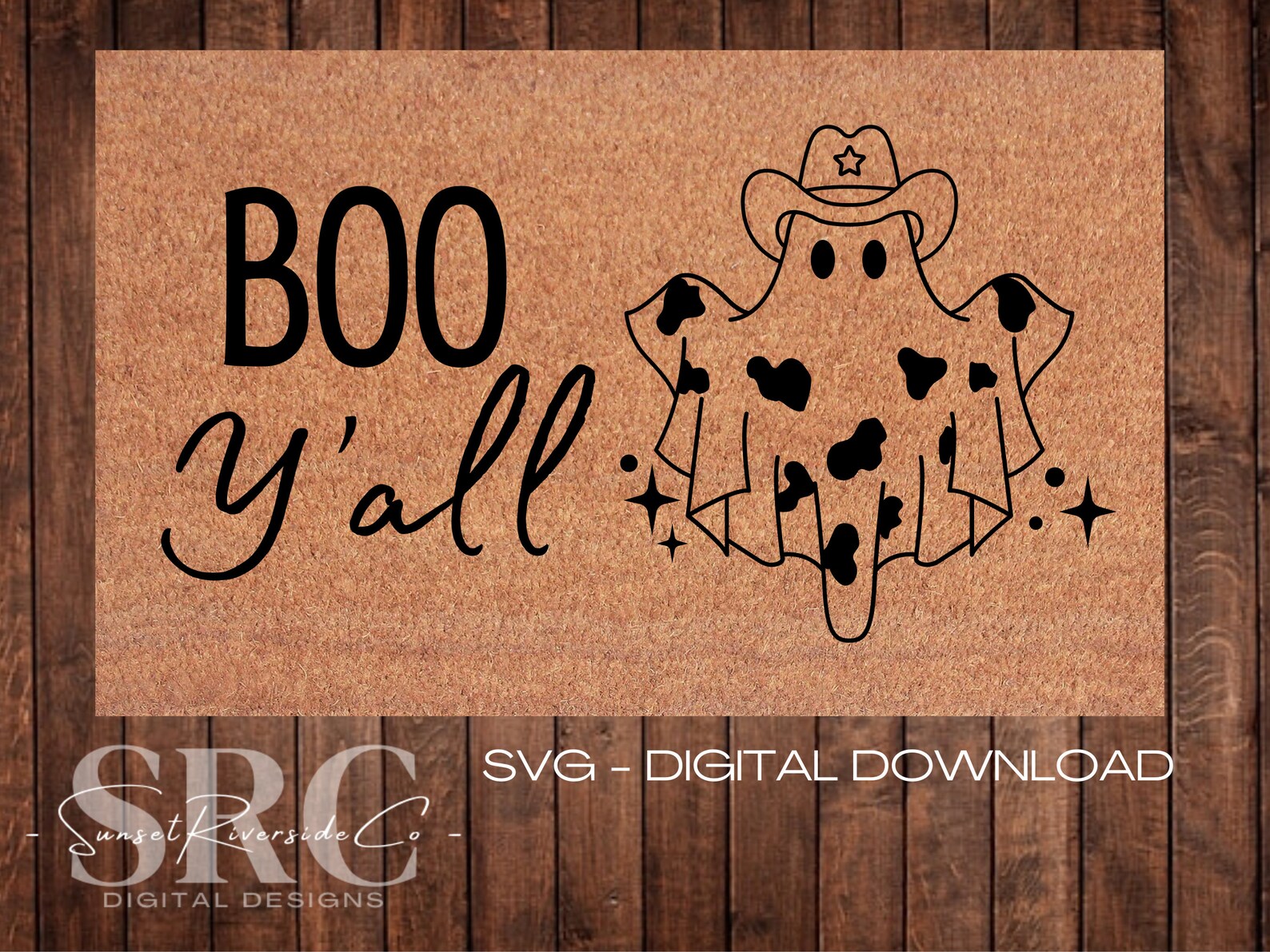 Boo Y’all Doormat SVG | SVG File | Doormat | Ghost | Halloween | Boo ...