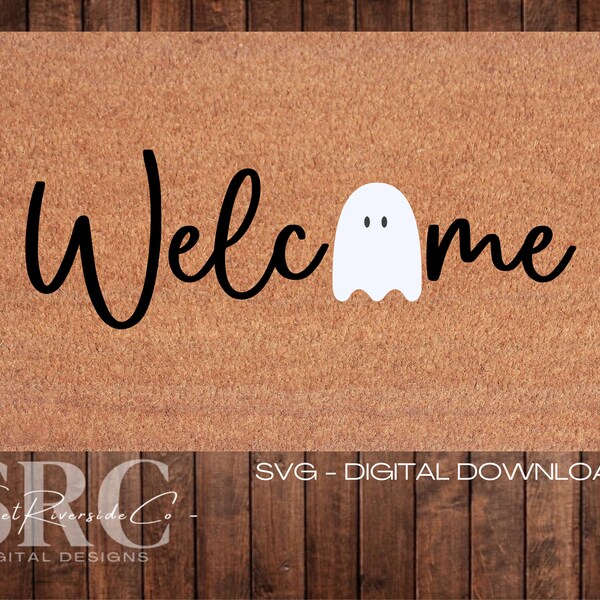 Ghost Welcome Svg - Etsy
