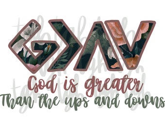 God is Greater Than the Highs and Lows SVG Bundle DXF File Cut File God ...