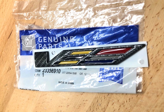 Cadillac CT5-V Black Carbon Fiber Emblem Set, 57% OFF