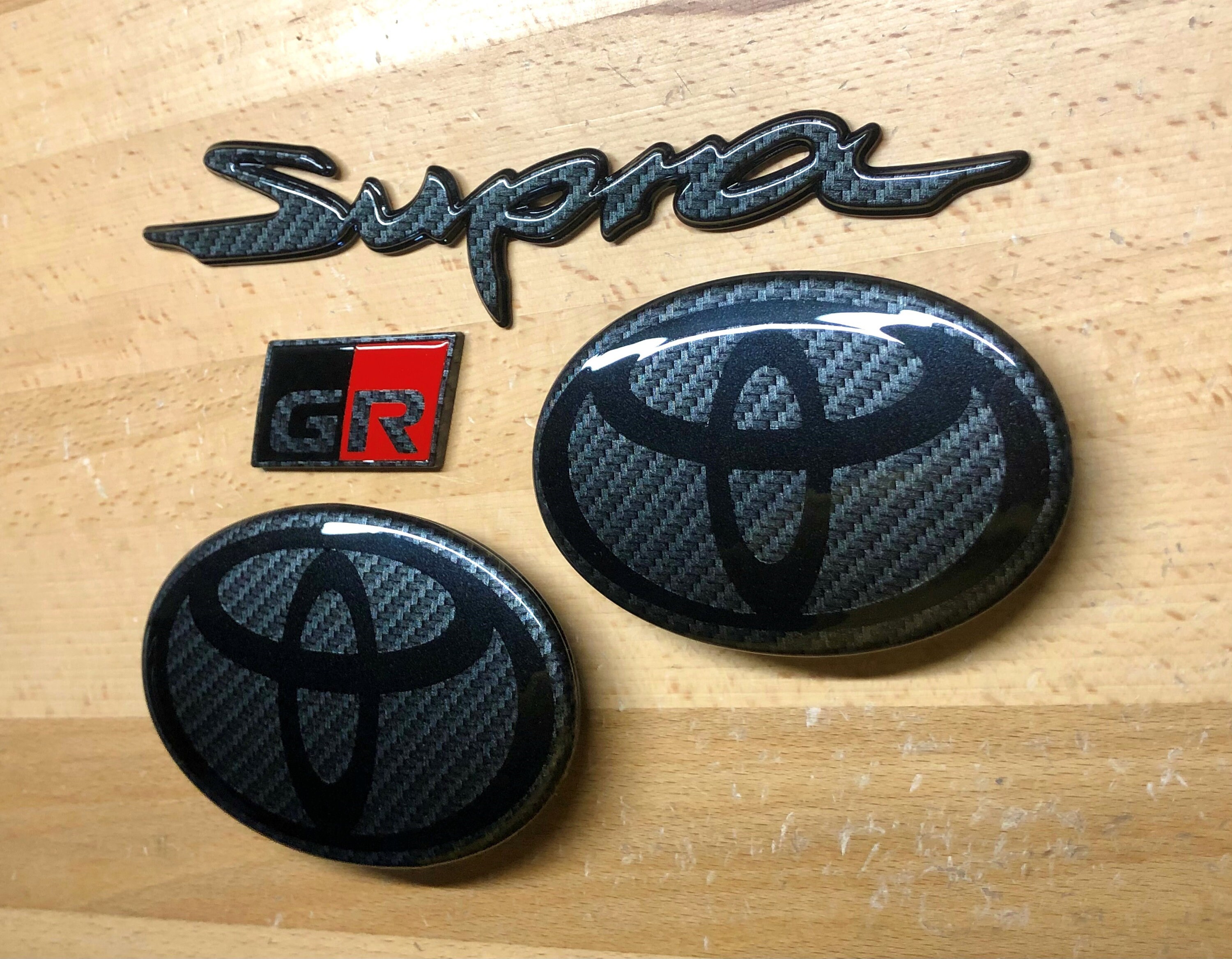 Toyota Supra GR Carbon Fiber Effect Emblem Set 20-22 A90 A91 - Etsy Canada