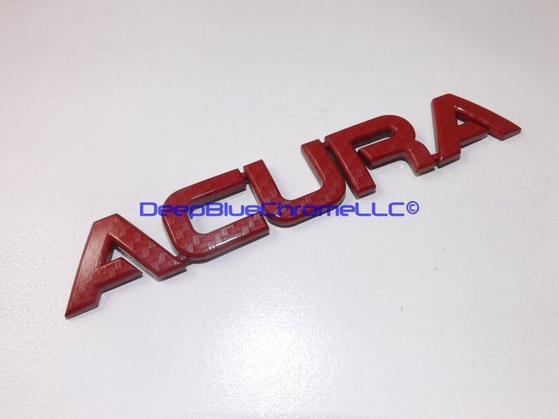 Acura RSX Type-s Red Carbon Fiber Emblem Tl TSX Rl Badge OEM - Etsy