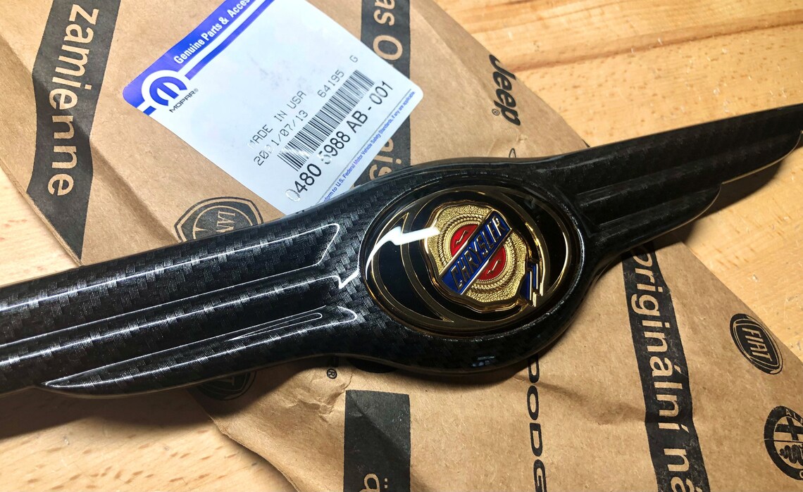 Chrysler 300 C Black Carbon Fiber Rear Trunk Lid Emblem - Etsy
