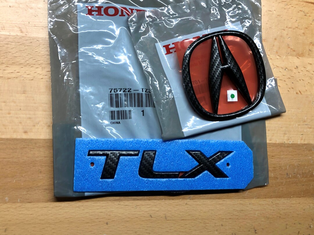 Acura TLX 2015-2017 Black Carbon Fiber Emblem Pair Trunk Lid - Etsy