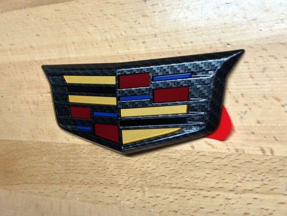 Cadillac CT5-V Black Carbon Fiber Emblem Set, 57% OFF