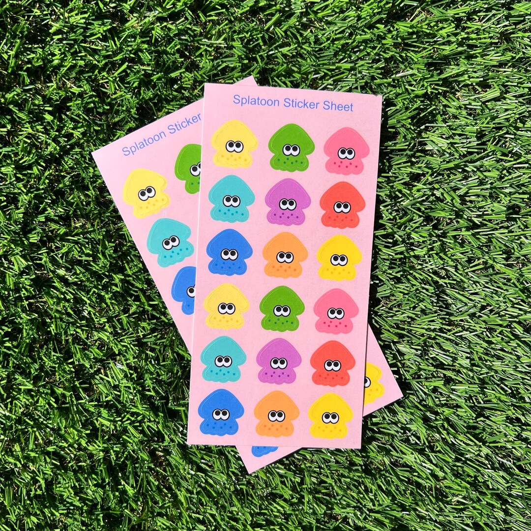 Splatoon Sticker Sheet - Etsy