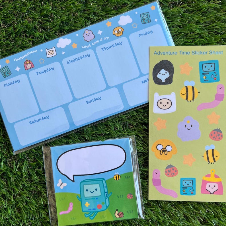 Adventure Time Stationery Set - Etsy