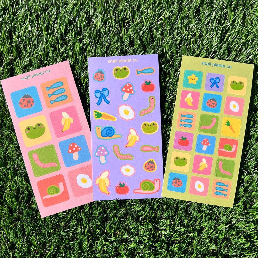 Friends & Food Sticker Sheet Set - Etsy