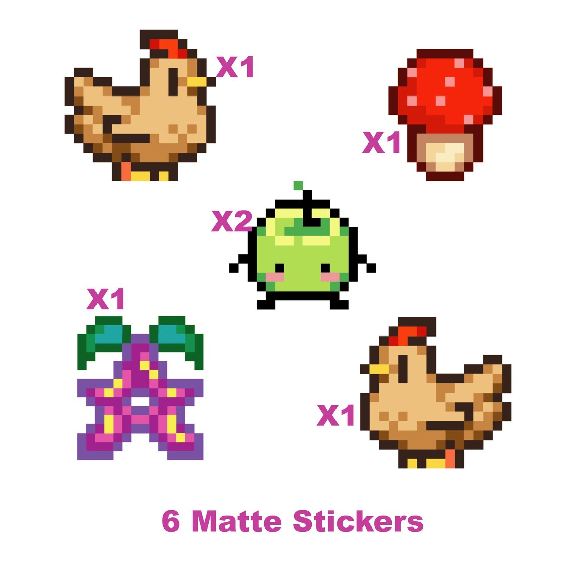 Stardew Valley Sticker Pack - Etsy