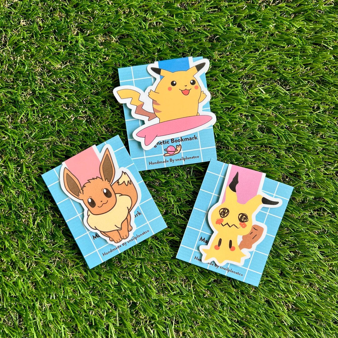 Pokemon Bookmarks - Etsy