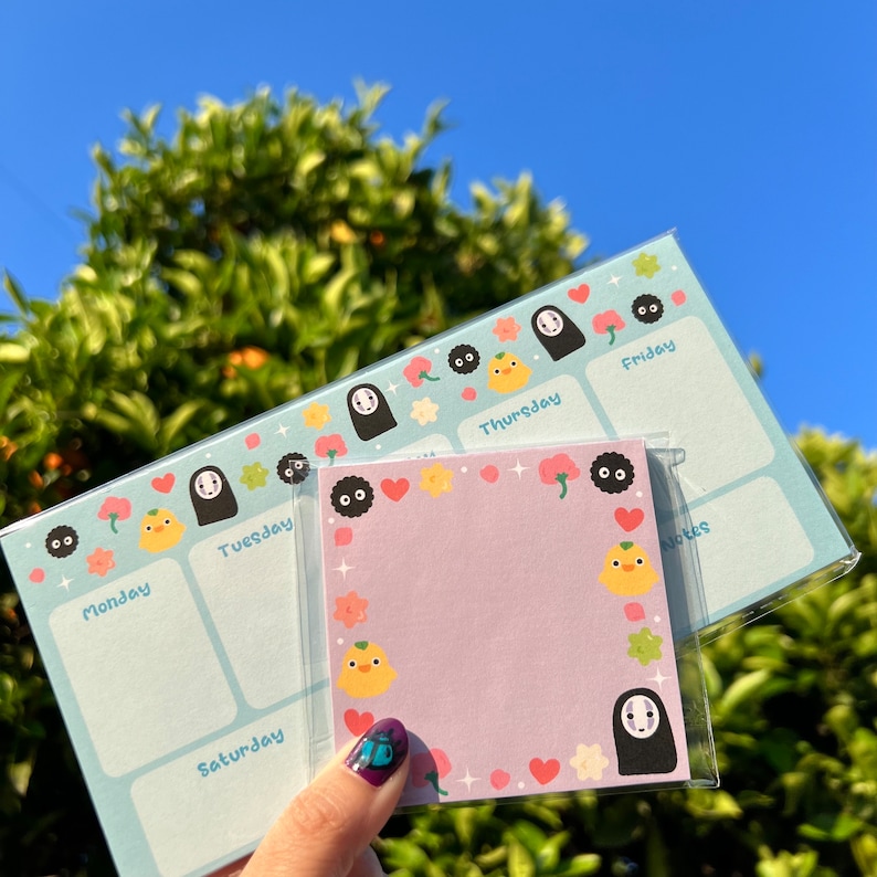 Handmade Kawaii Ghost Planner Set - Etsy