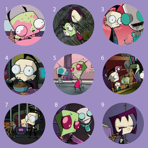 Invader Zim Gir Pins - Etsy