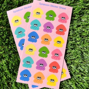 Splatoon Sticker Sheet - Etsy