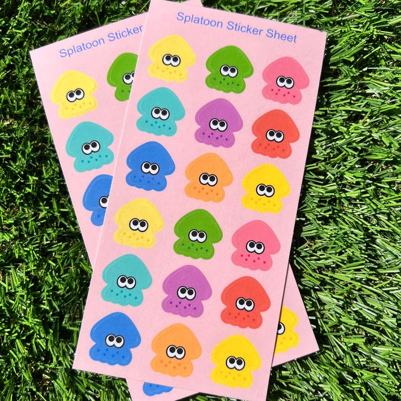 Splatoon Sticker Sheet - Etsy