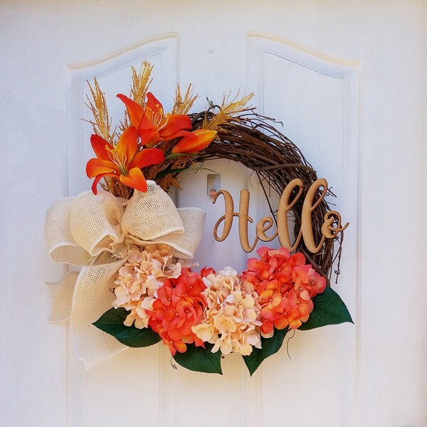 Hello Wreath - Etsy