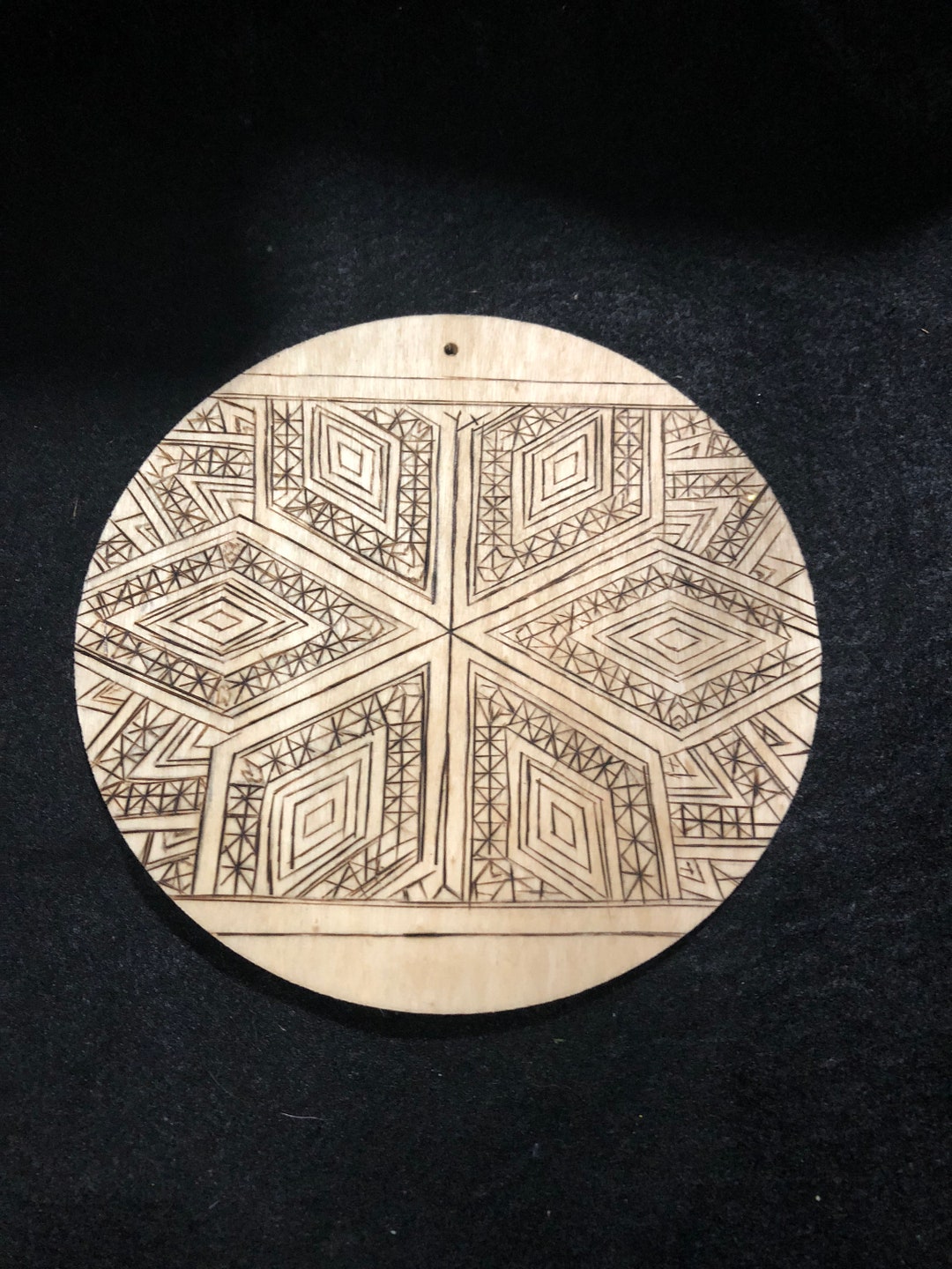 Pyrography Christmas Ornament - Etsy