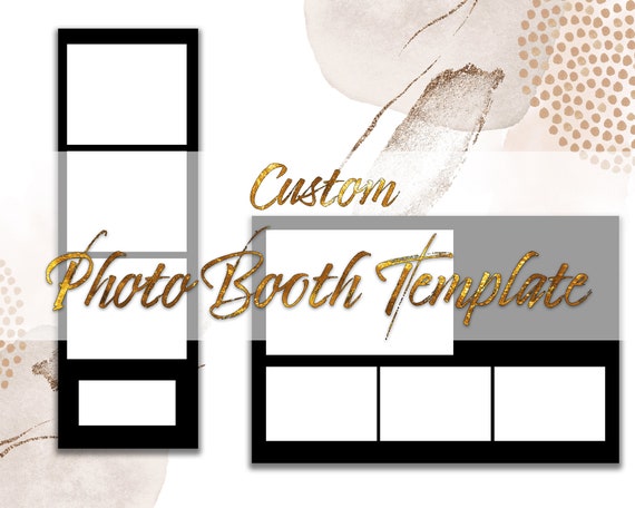 Custom Photo Booth Template PNG Only - Etsy