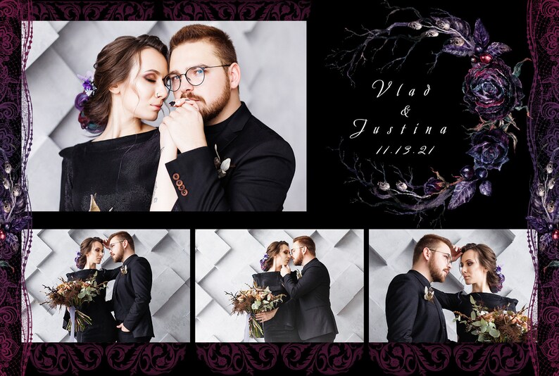 Gothic Photo Booth Template 4x6 - Etsy