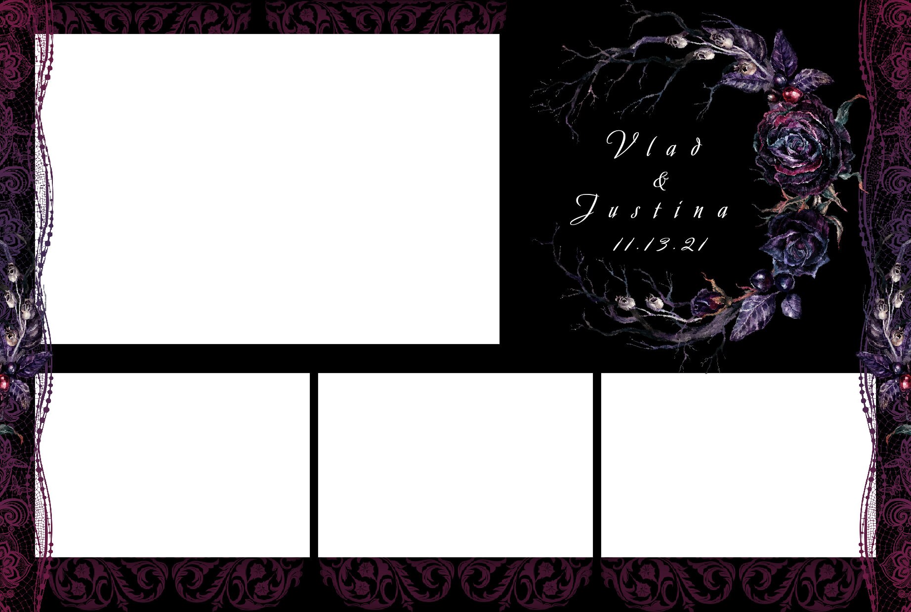 Gothic Photo Booth Template 4x6 - Etsy