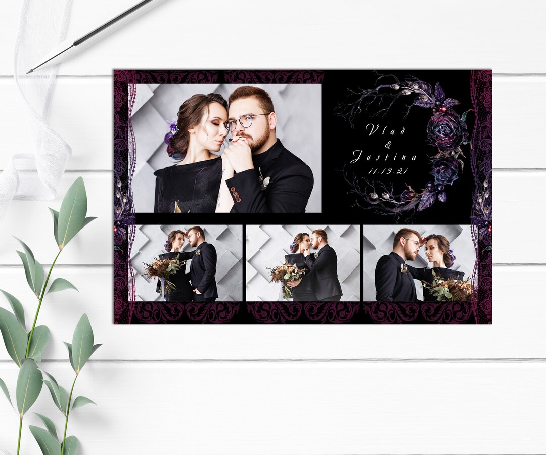 Gothic Photo Booth Template 4x6 - Etsy