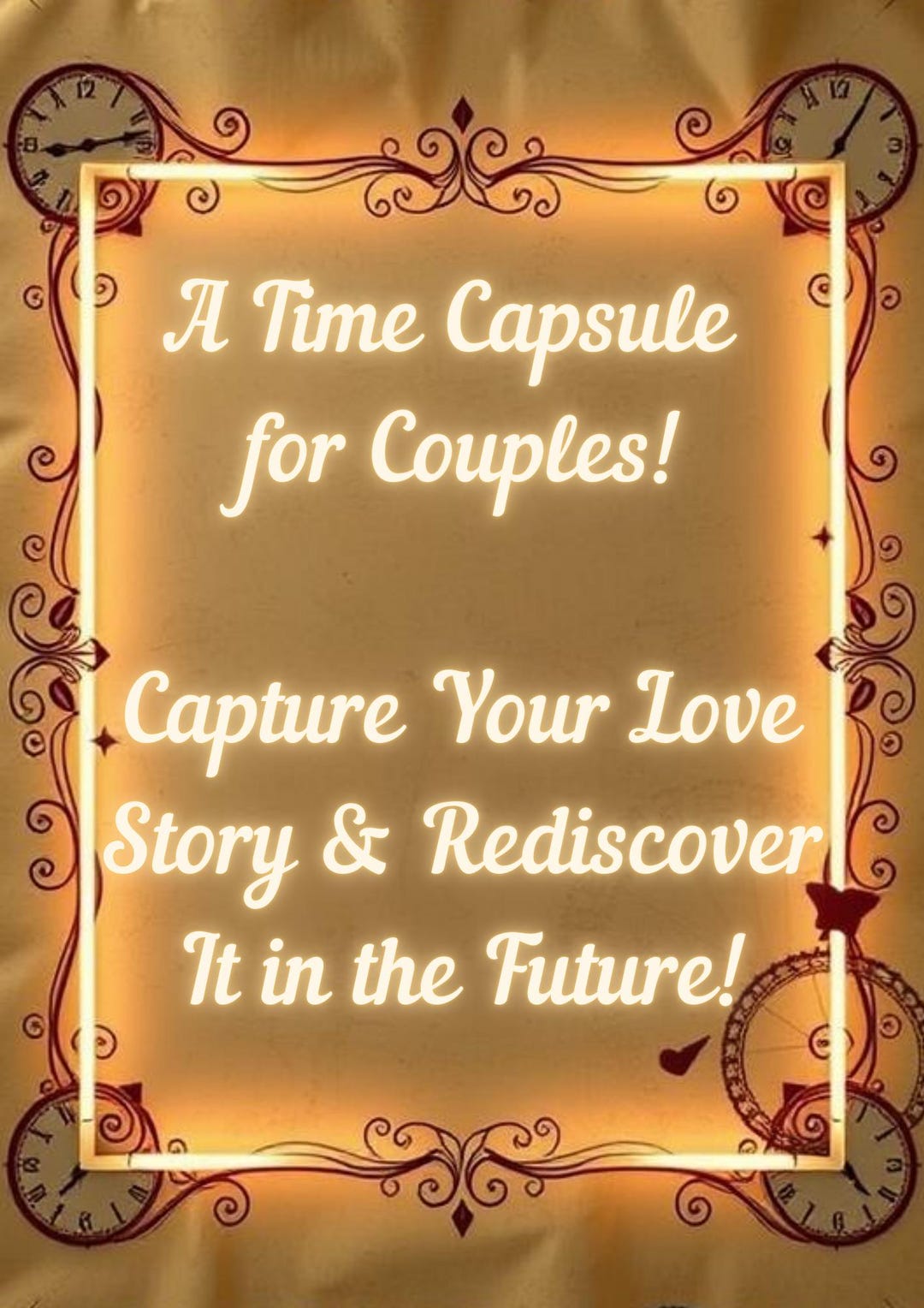 Couple’s Time Capsule Printable Love Journal Anniversary Gift ...